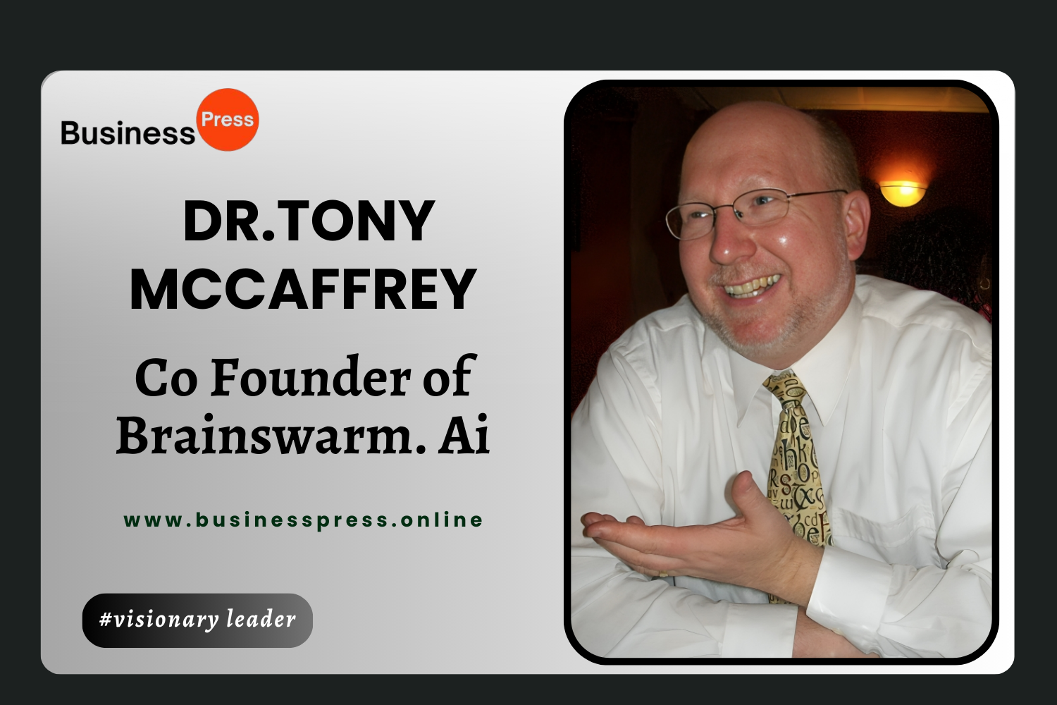 Our Crisis Of Hope: Dr. Tony McCaffrey