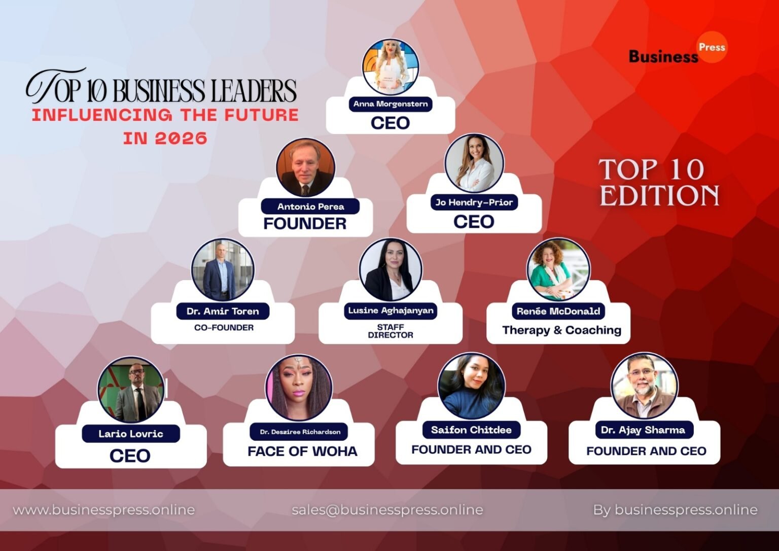 Top 10 Business Leaders Shaping The Future Of Global Business In 2026